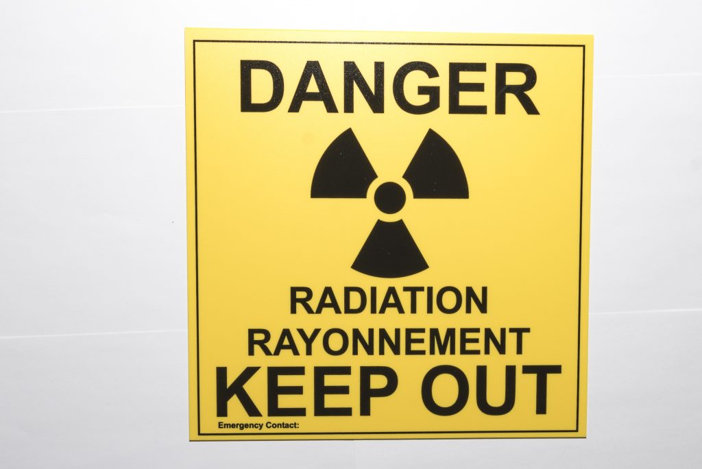 Exposure Radiation Sign - IR Supplies and Services