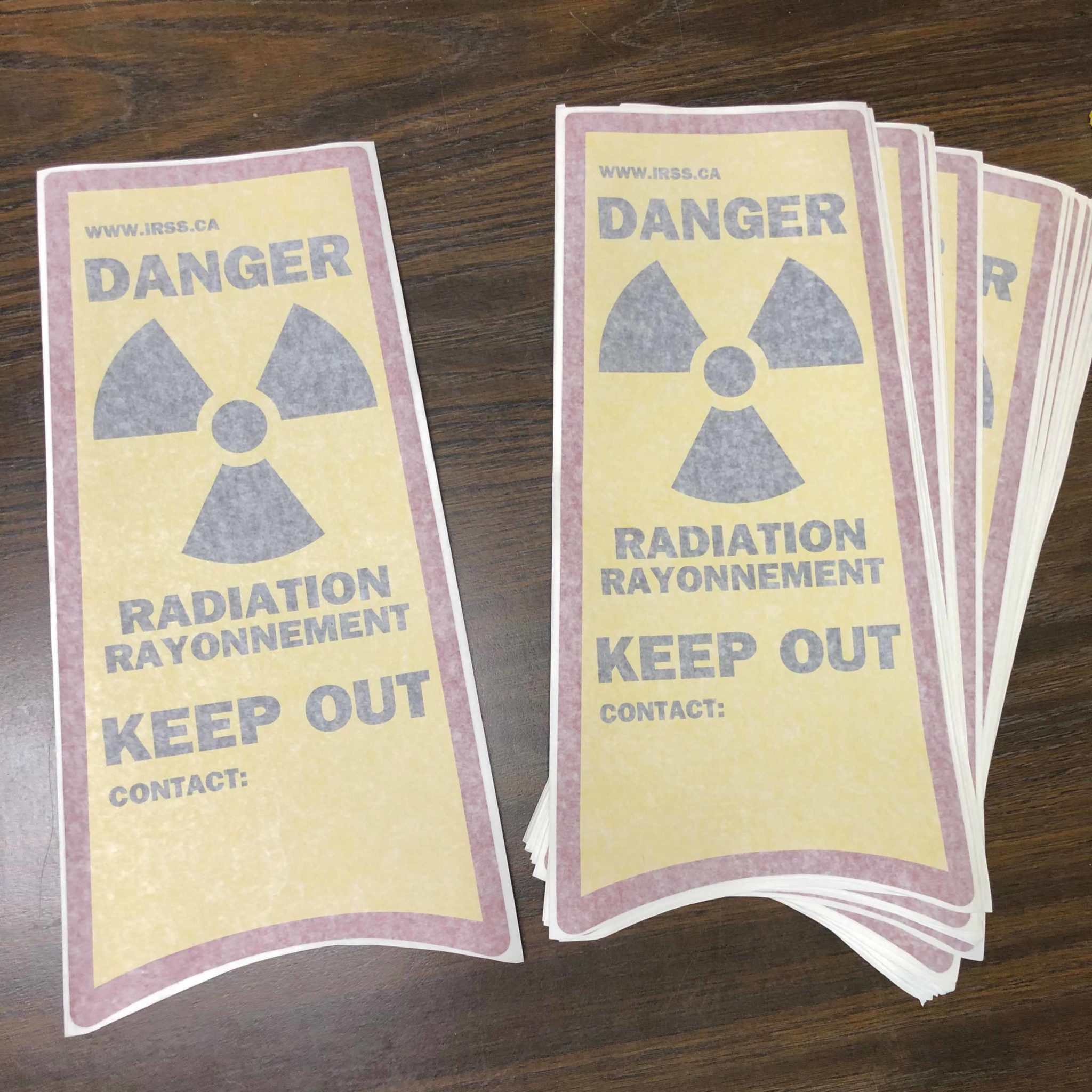 Exposure Replacement Decal for Radiation Sandwich Board - IR Supplies ...